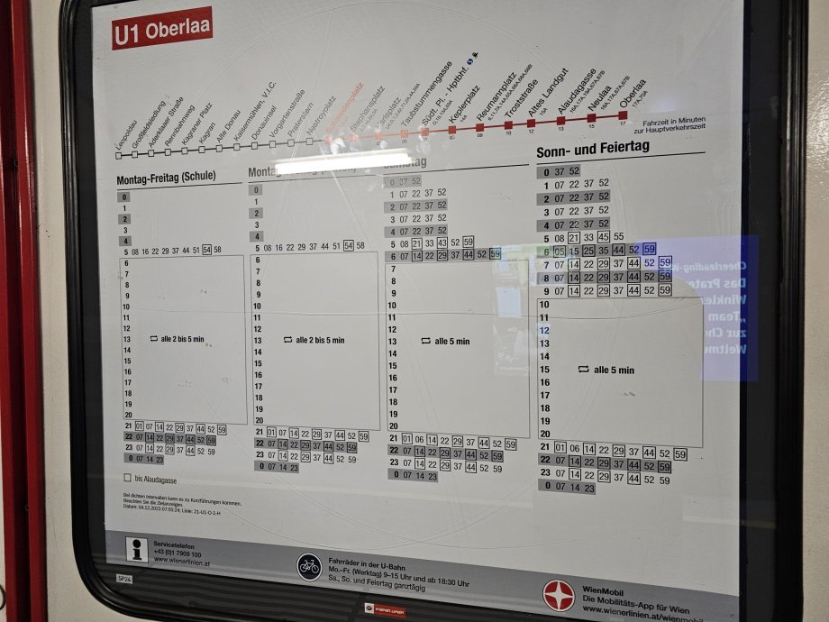 Vienna metro - route map, tickets and fares