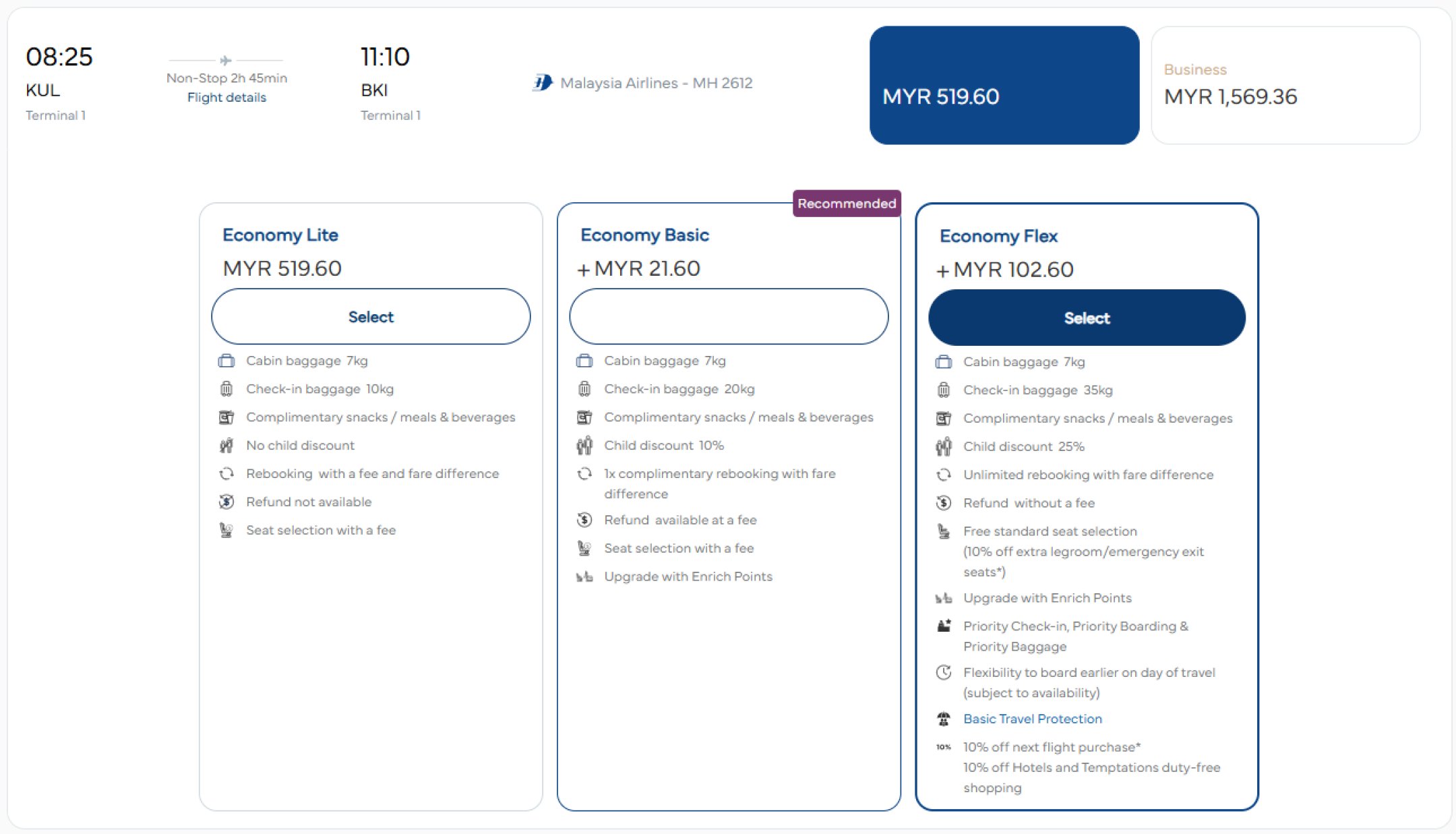 Malaysia Airlines flights - book online for the best deals