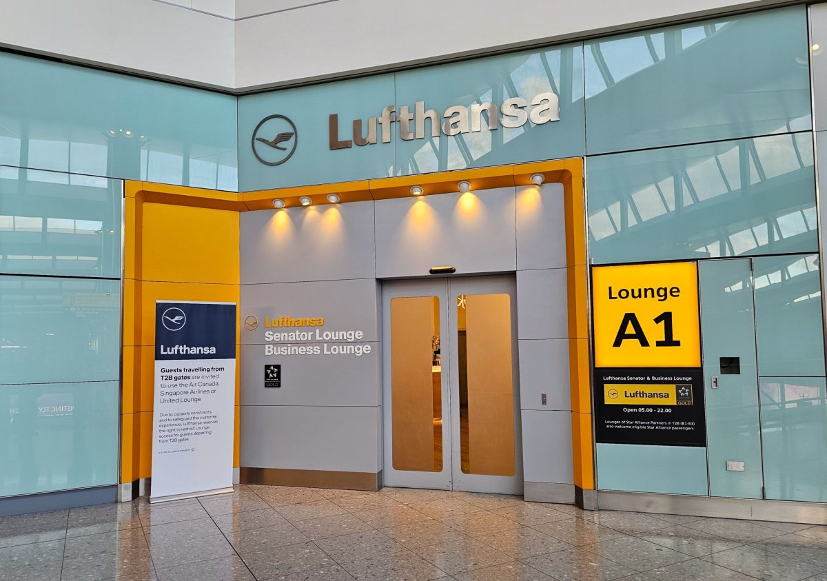 Lufthansa Lounge at London Heathrow Airport