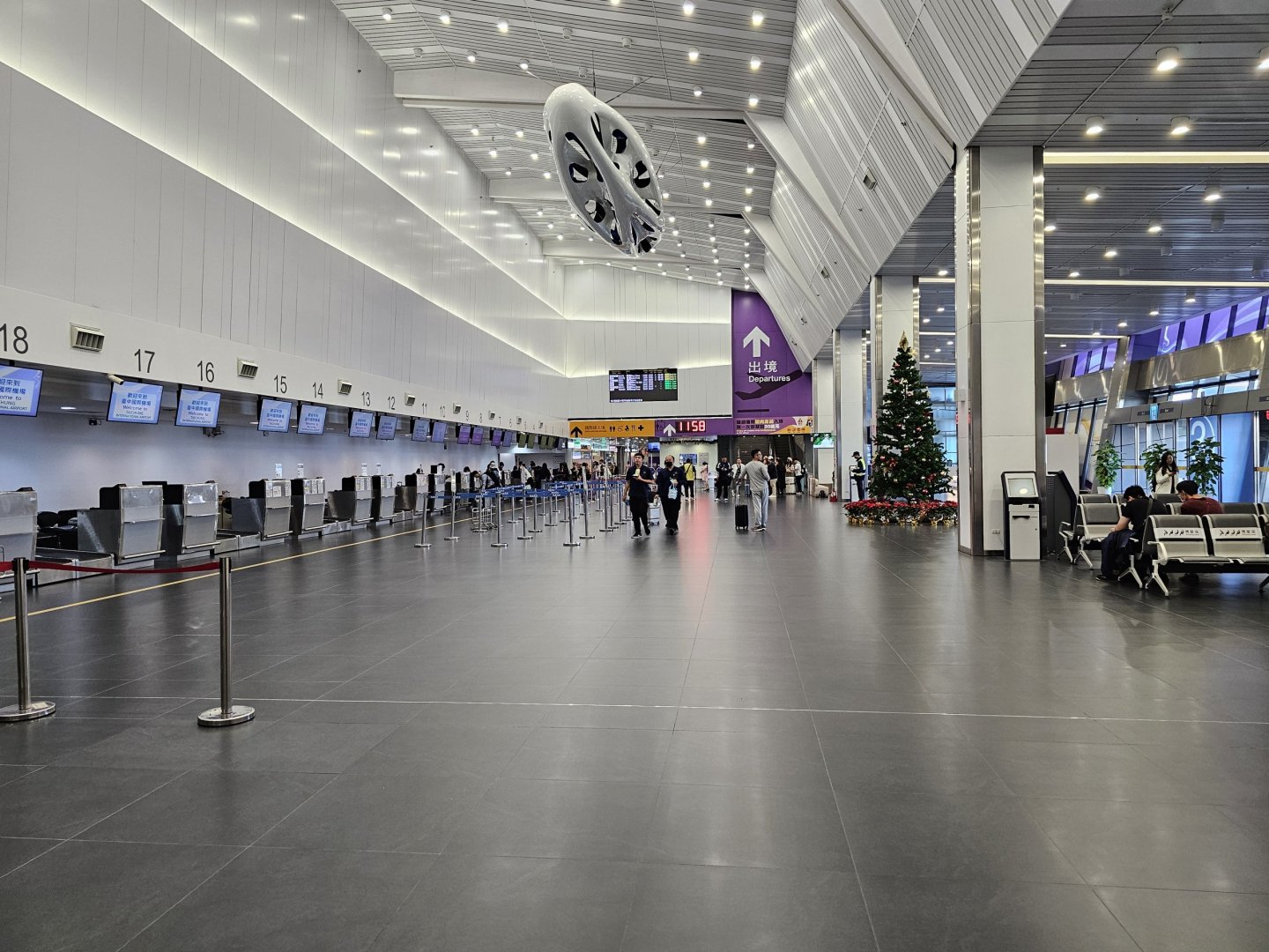 Connections and terminals at Taichung Airport (RMQ)