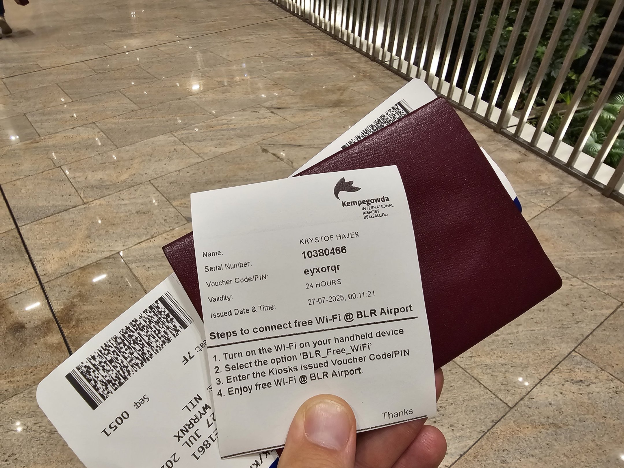 Services at Bengaluru Airport (BLR)