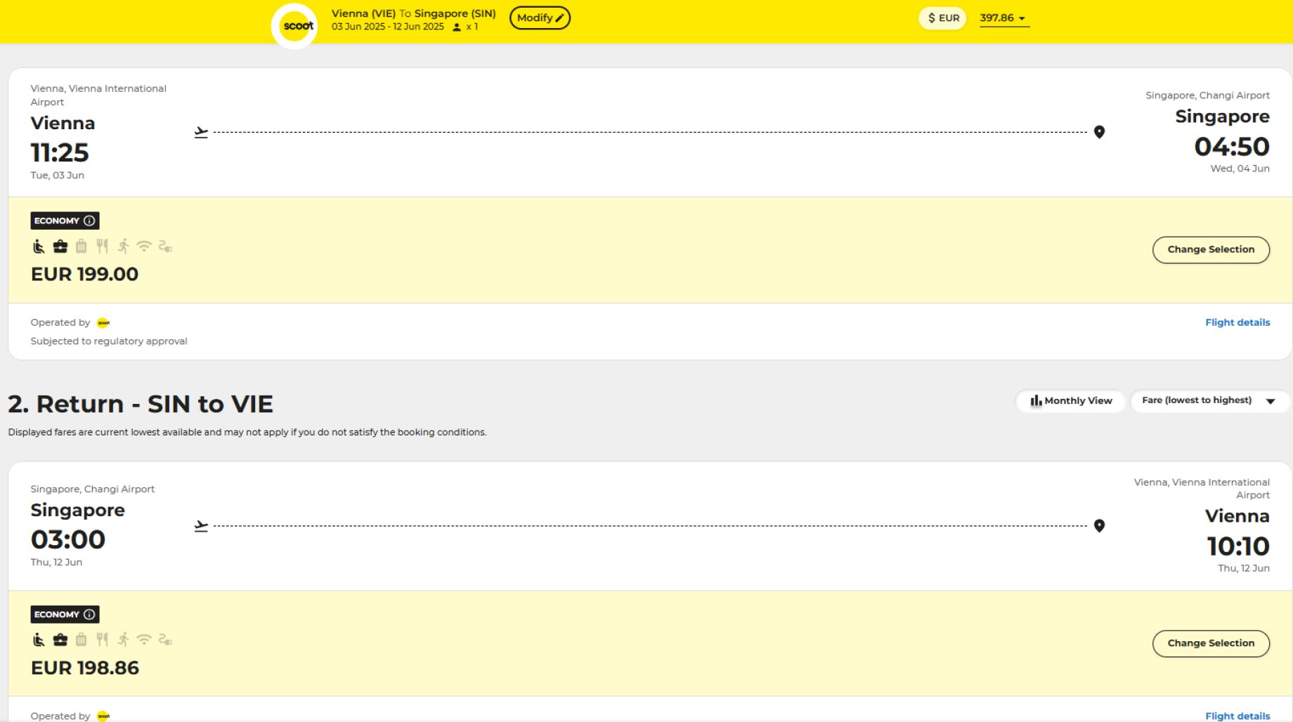 Scoot launches nonstop flights Vienna - Singapore