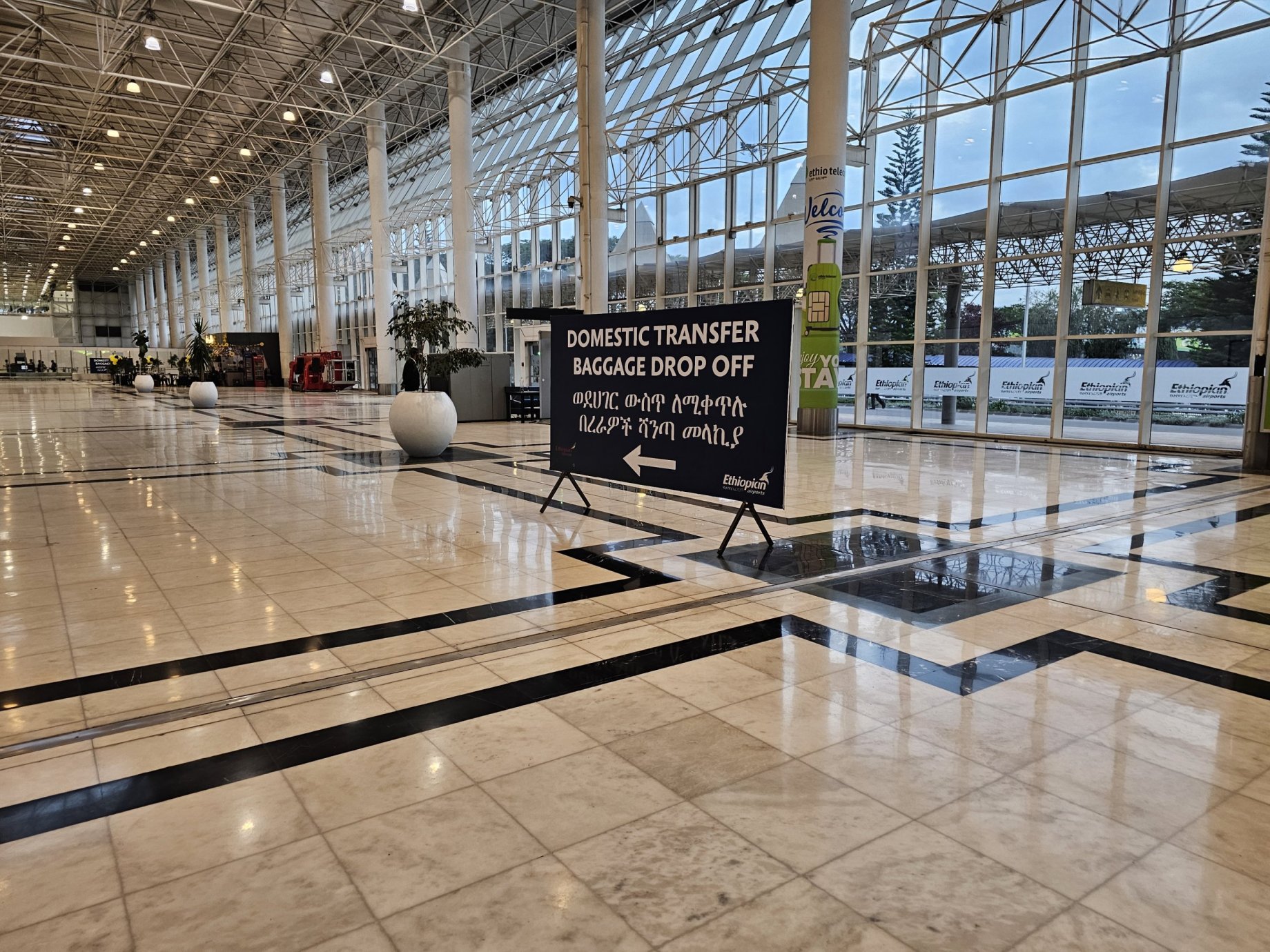 Connections and terminals at Addis Ababa Airport (ADD)
