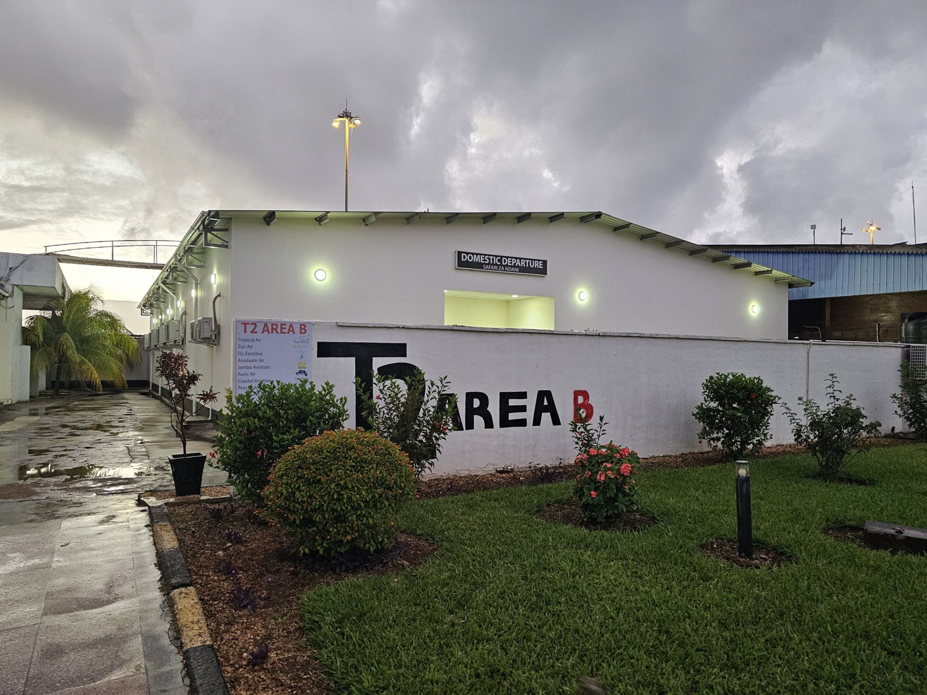 Connections and terminals at Zanzibar Airport (ZNZ)