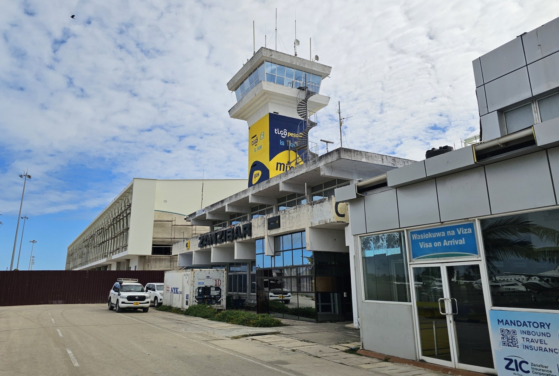 Connections and terminals at Zanzibar Airport (ZNZ)