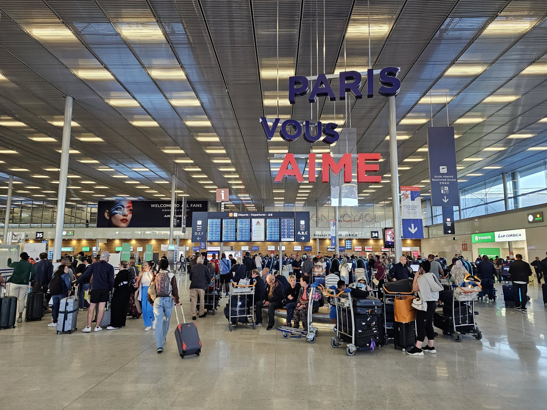 Connections and terminals at Paris Orly Airport (ORY)