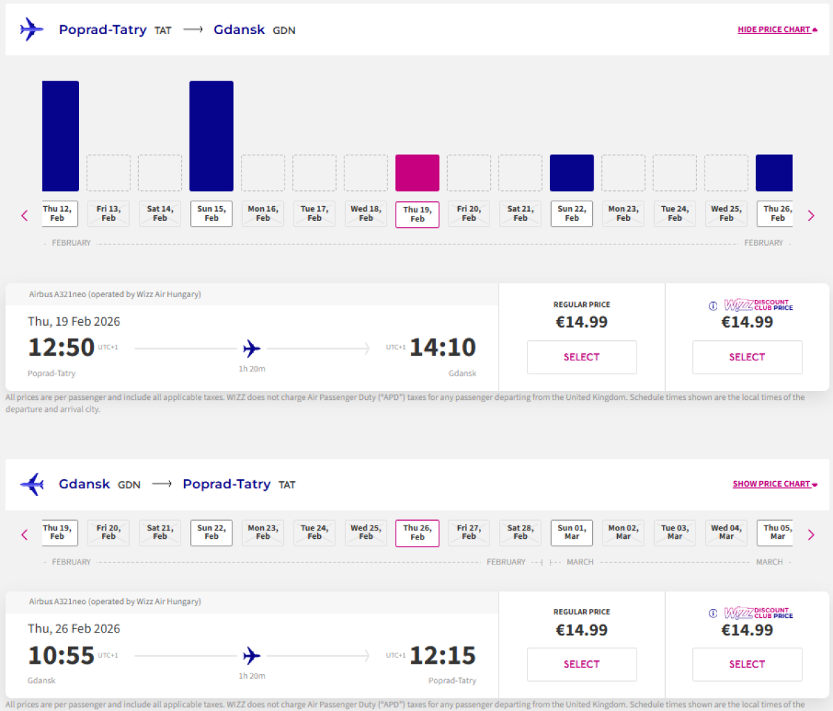 Wizz Air launches new Poprad - Gdansk route