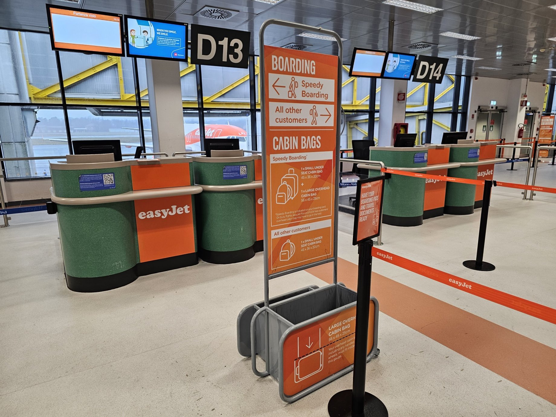 easyJet baggage allowance (hand and checked)