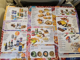 Jetstar on board services: food, wifi, IFE